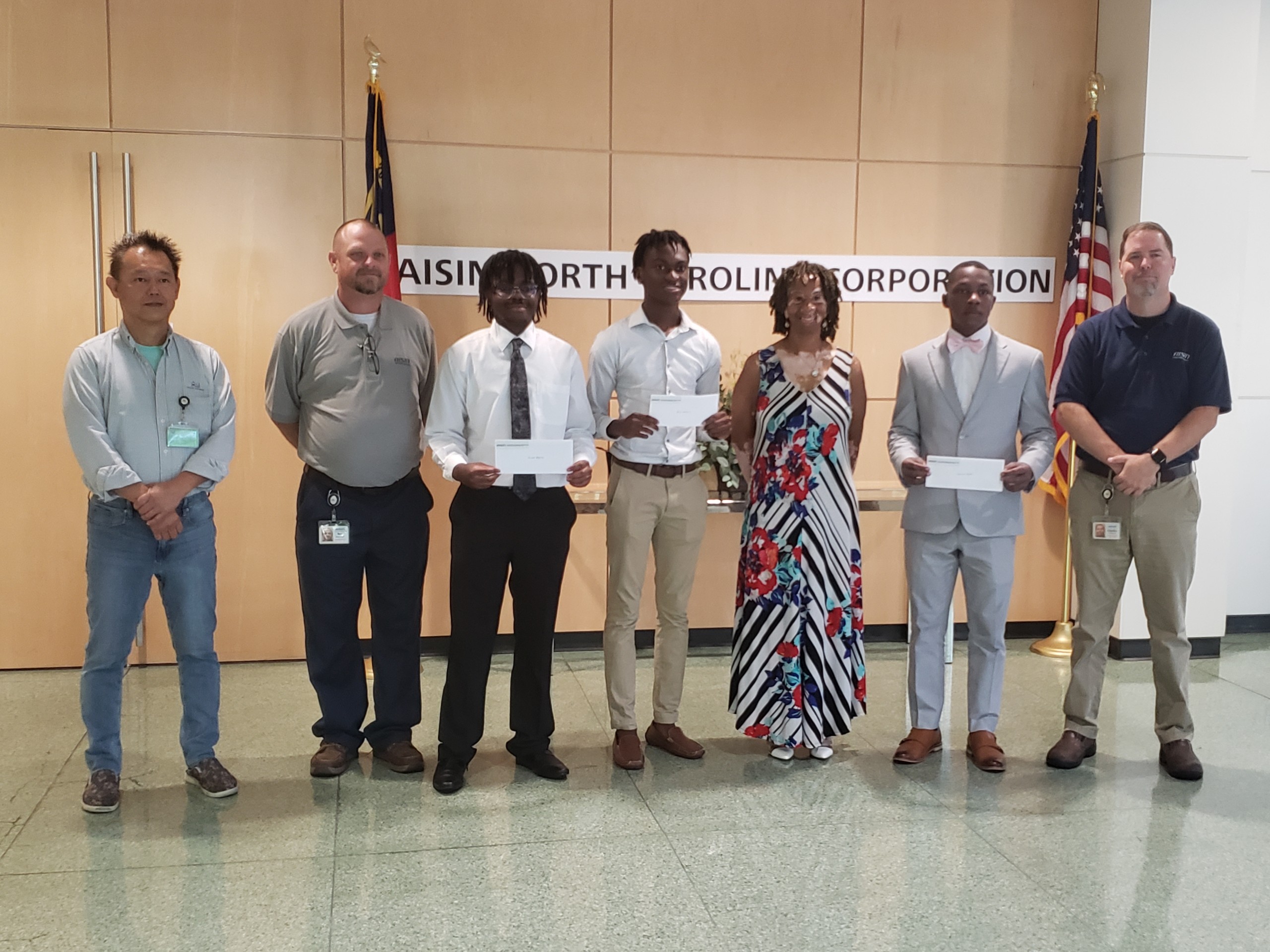 AISIN North Carolina Corporation Presents Scholarships | Long Ball ...